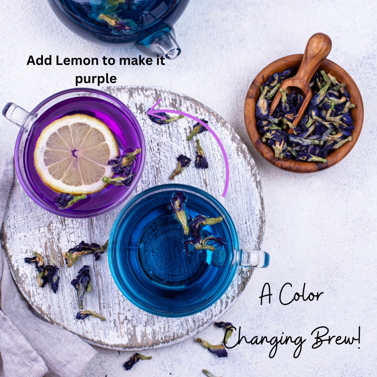 Bunga Telang Tea Bottle (loose flower) – Natural Flower & Leaves Tea