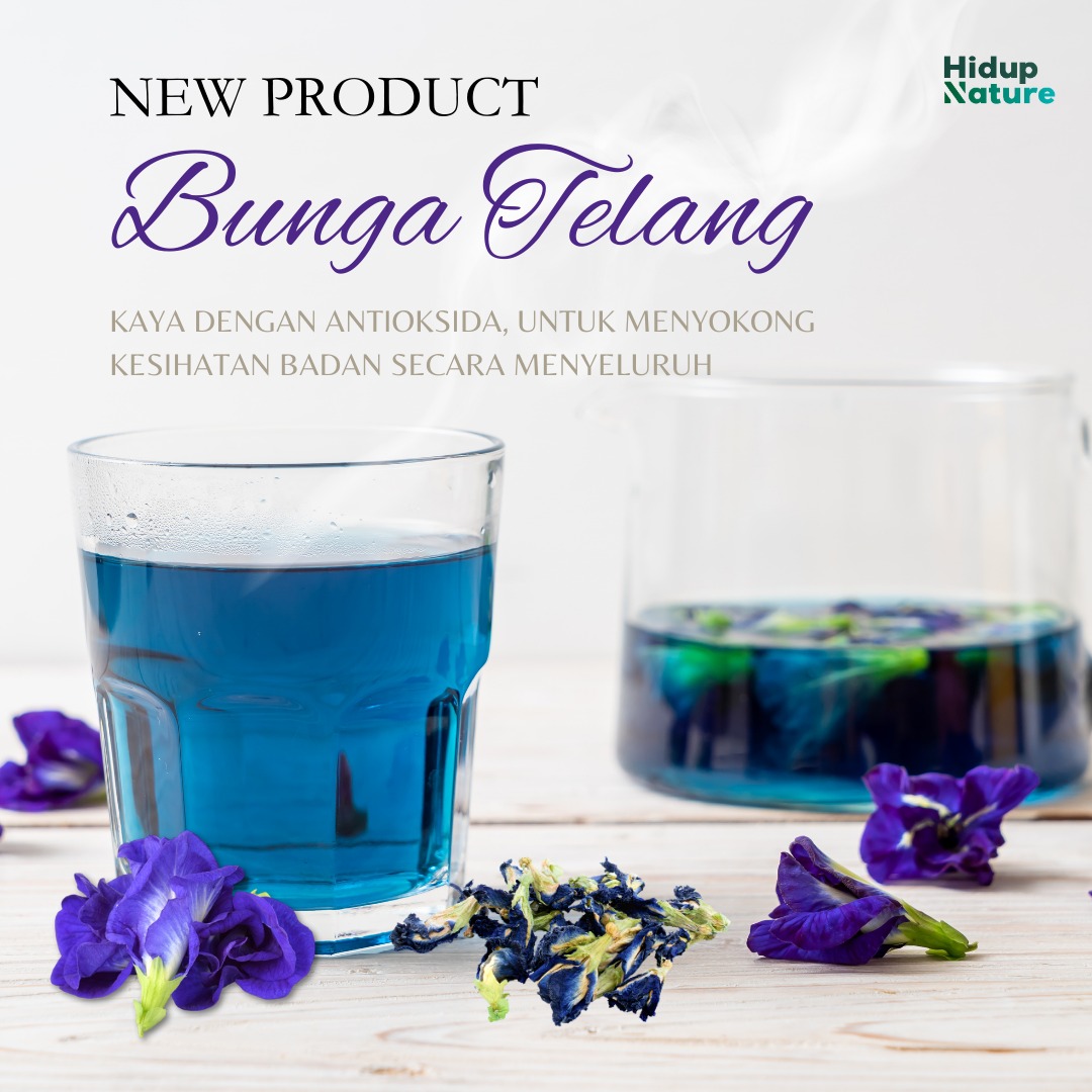 Bunga Telang Tea mini pack (loose flower) – Natural Flower & Leaves Tea