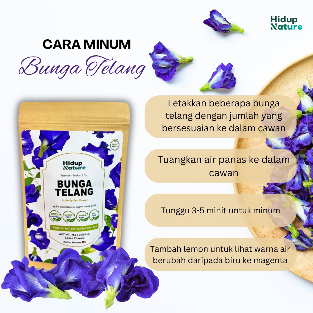 Bunga Telang Tea – Natural Flower & Leaves Tea